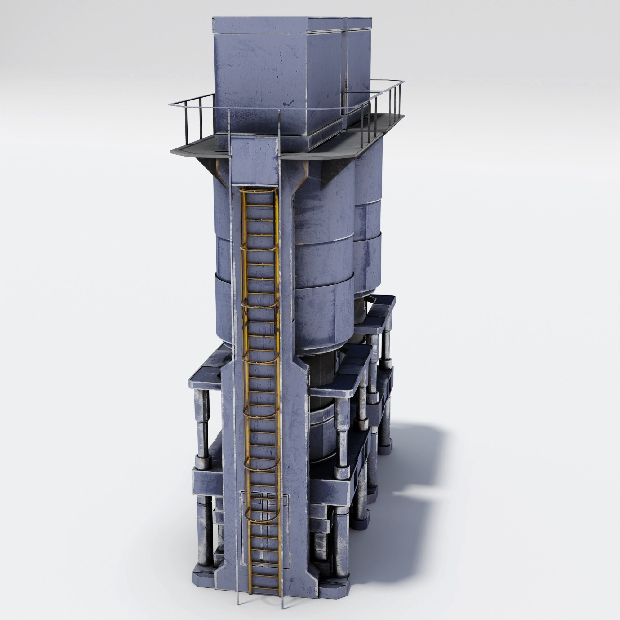 Industrial Hydraulic Press Machine free VR / AR / low-poly 3D model ...