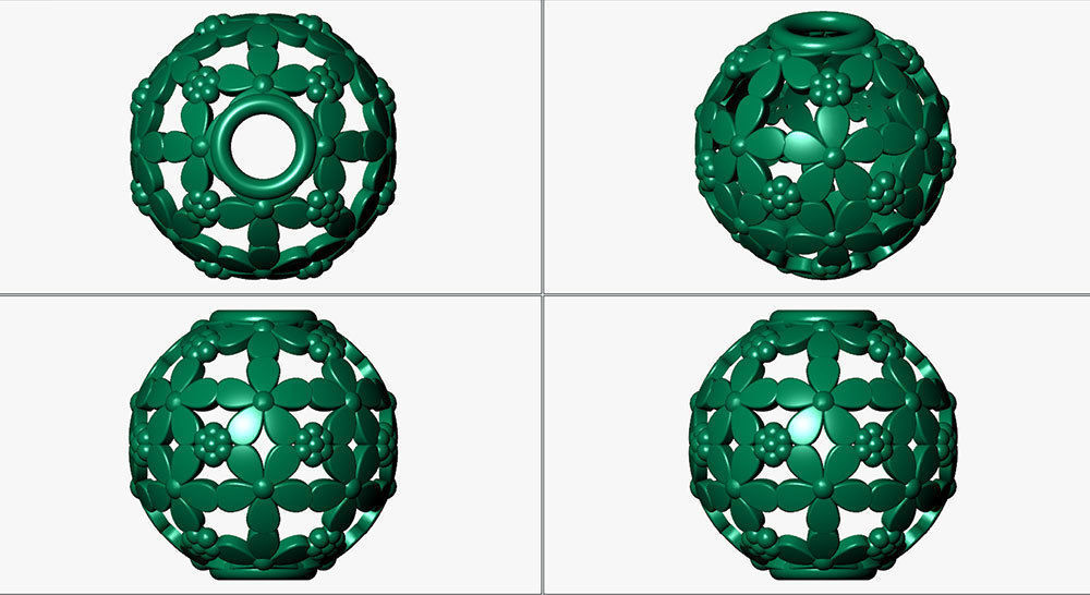 50 Spherical beads 3D model 3D printable | CGTrader