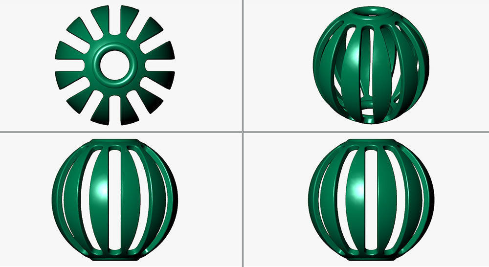 50 Spherical beads 3D model 3D printable | CGTrader