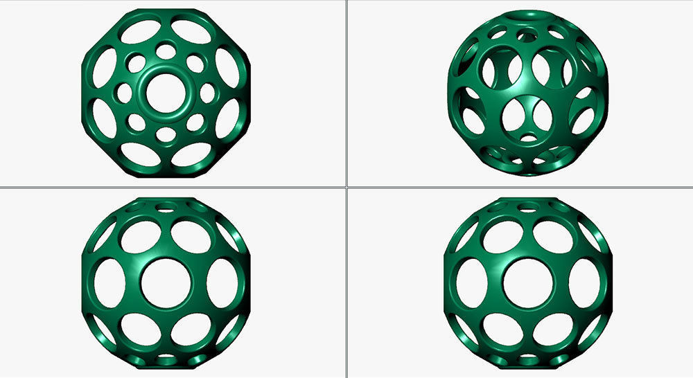 50 Spherical beads 3D model 3D printable | CGTrader