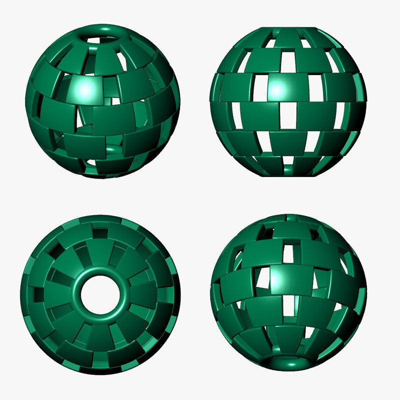 50 Spherical beads 3D model 3D printable | CGTrader