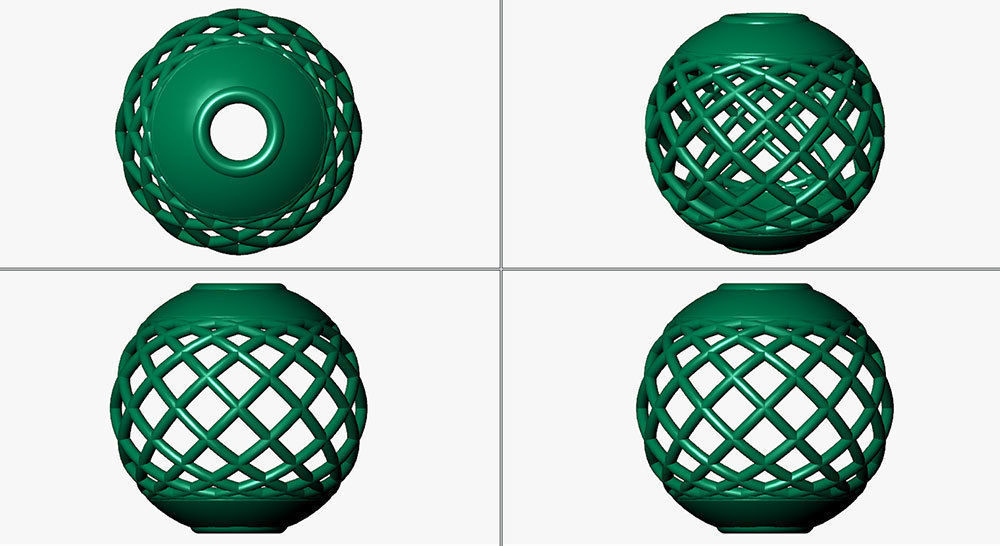 50 Spherical beads 3D model 3D printable | CGTrader