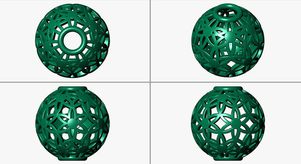 50 Spherical beads 3D model 3D printable | CGTrader