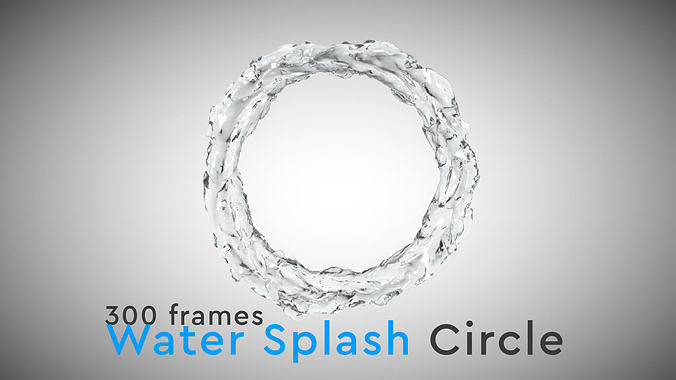 Water Splash Circle Animated 3D model 3D model animated | CGTrader