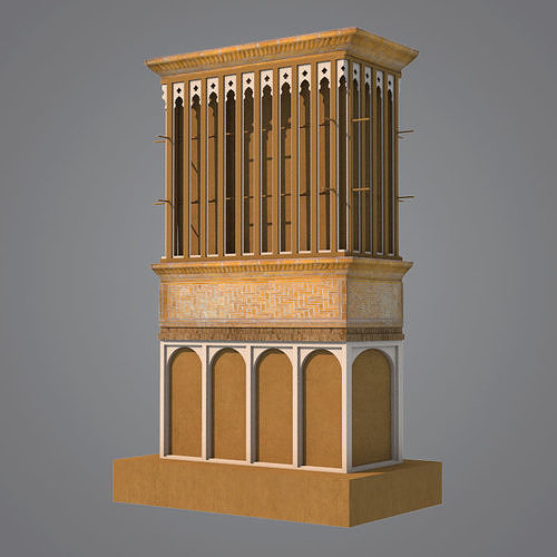 3D model Windcatcher Windcatcher Tower VR / AR / low-poly | CGTrader