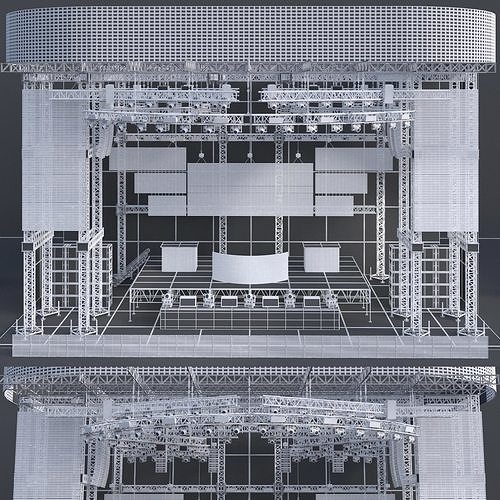 EDM Concert Stage 2 3D model | CGTrader