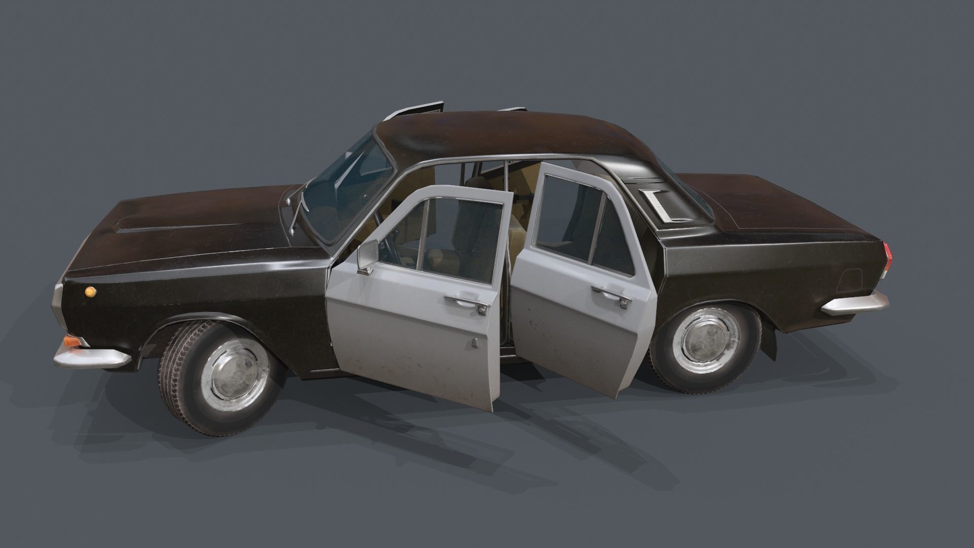 3D model GAZ24 Volga VR / AR / low-poly | CGTrader