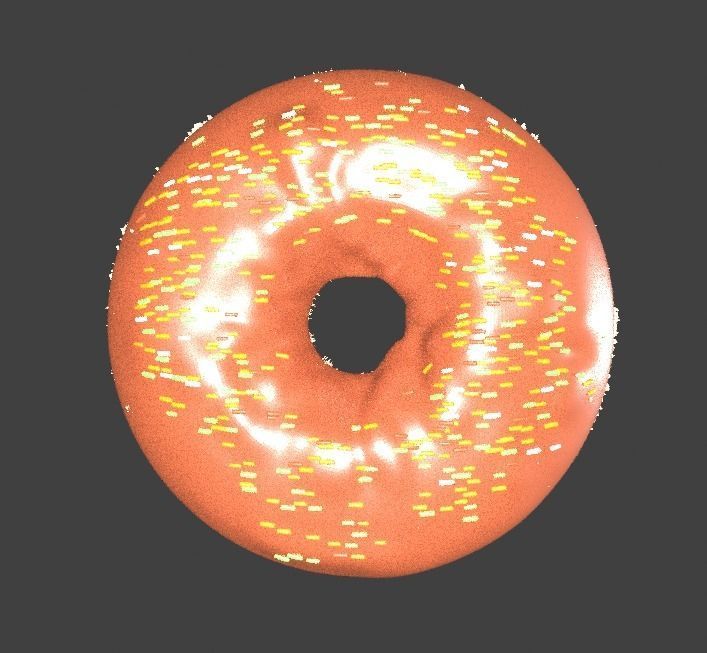 Donut with Procedural Displacement Adjustable free 3D model | CGTrader
