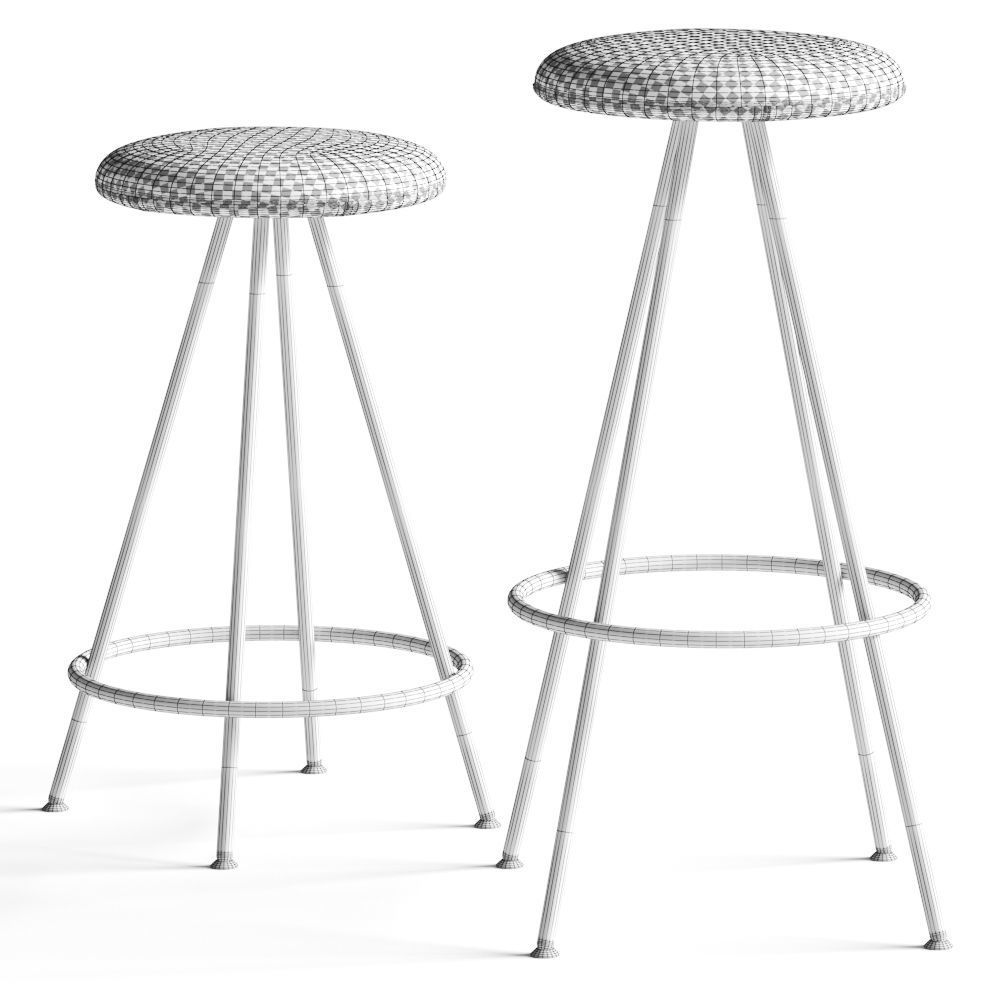 Inclass Sun Bar Stools 3D model | CGTrader