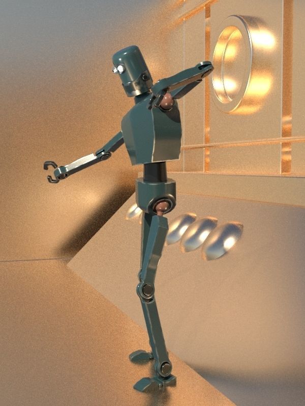 3D model 3D Robot Model and Robot Lab Environment Model VR / AR / low ...