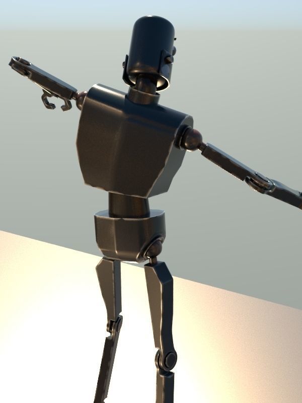 3D model 3D Robot Model and Robot Lab Environment Model VR / AR / low ...