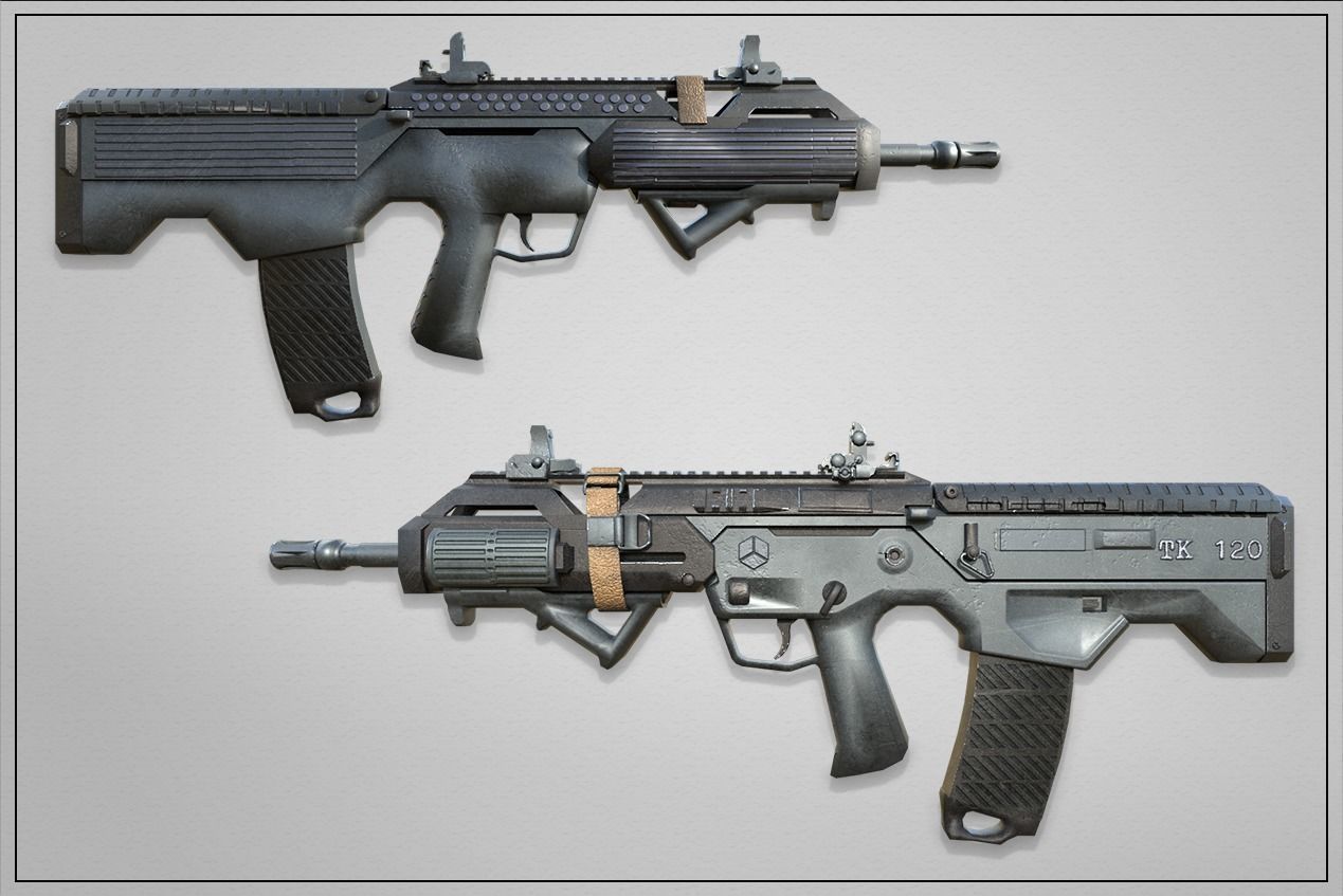 ASSAULT RIFLE 3D model | CGTrader