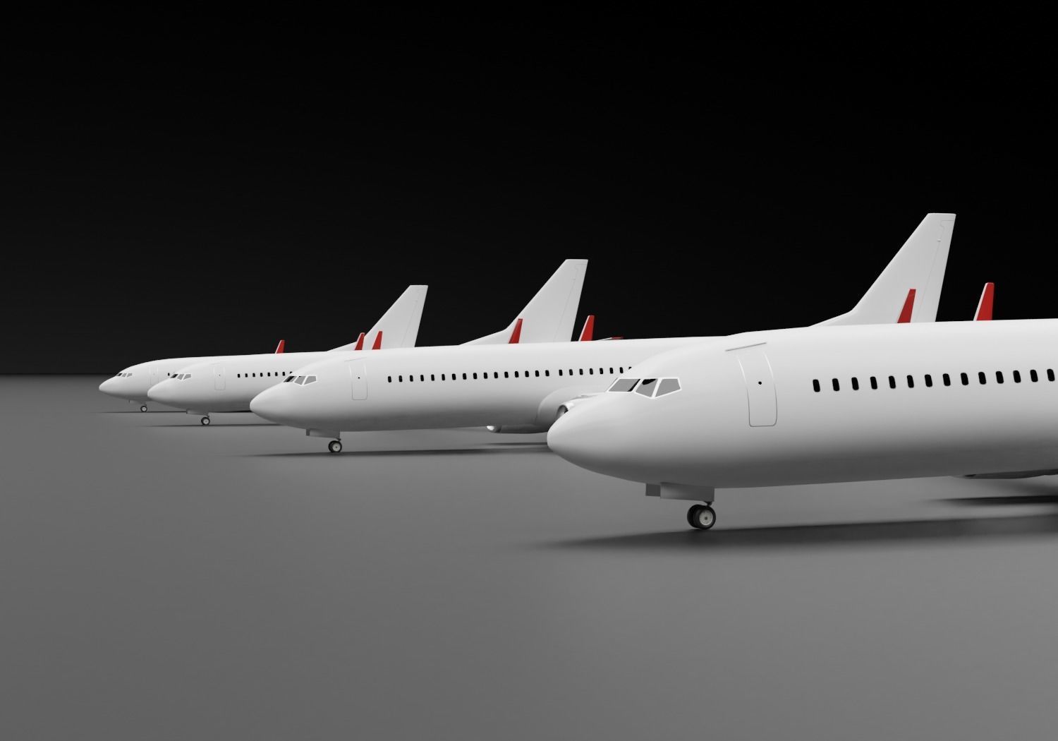 Boeing 737-600 737-700 737-800 737-900 Next Generation Pack 3D model ...