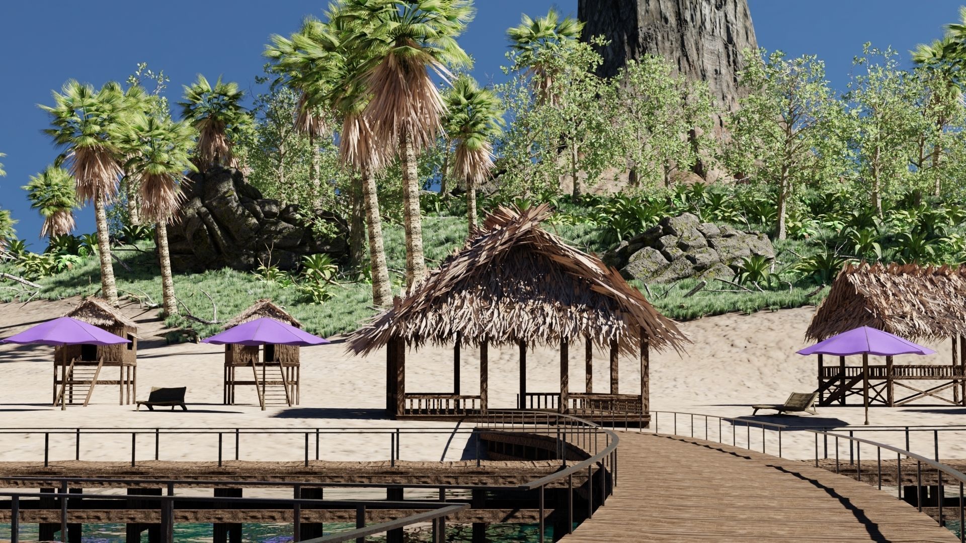 Island Scene 3D model | CGTrader