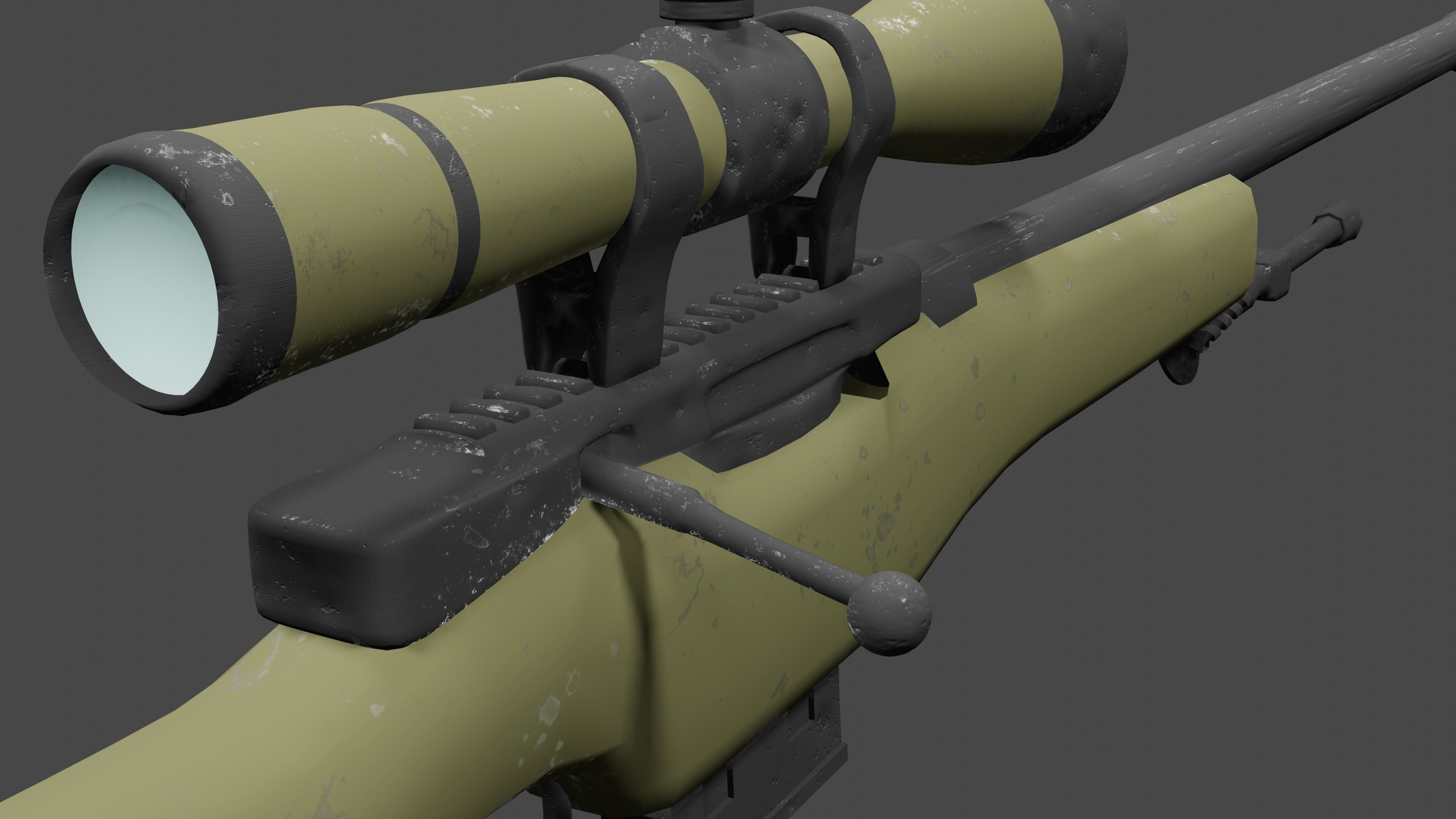 Awm gun 3D model | CGTrader