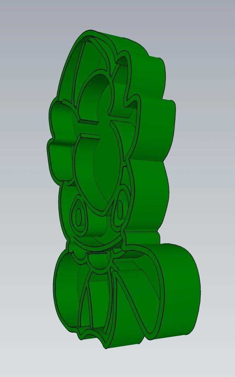 Pokemon Fomantis Cookie Cutter Stamp Cake Decorating 3D model animated | CGTrader