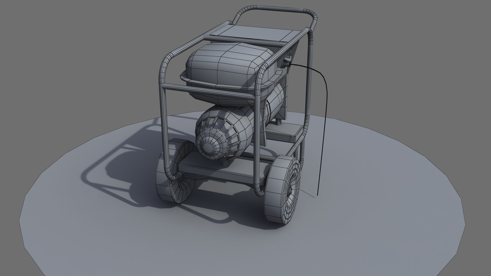 3D model Old Machinery device low poly 3d model VR / AR / low-poly ...