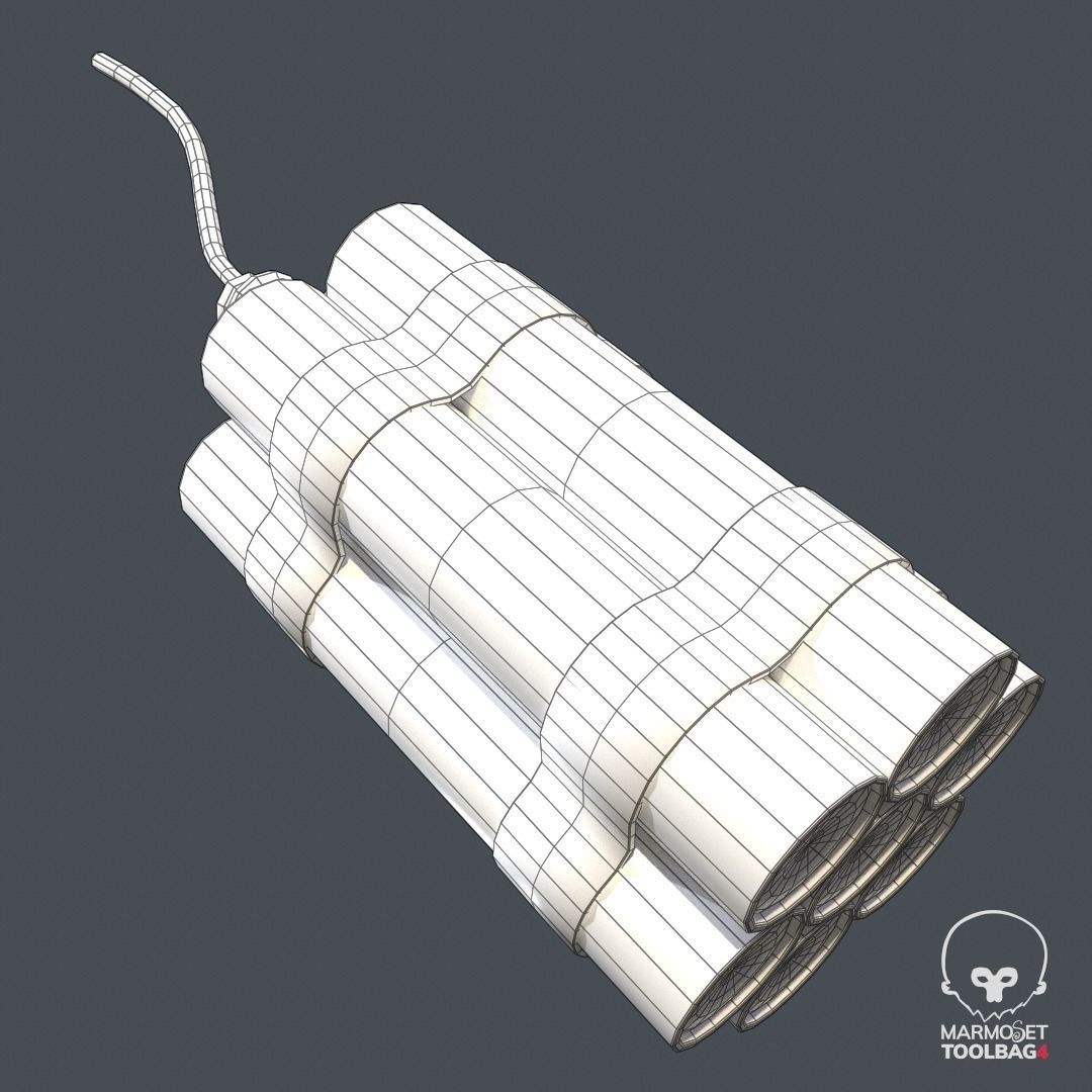 3D model Realistic Lowpoly Dynamite Pbr VR / AR / low-poly | CGTrader