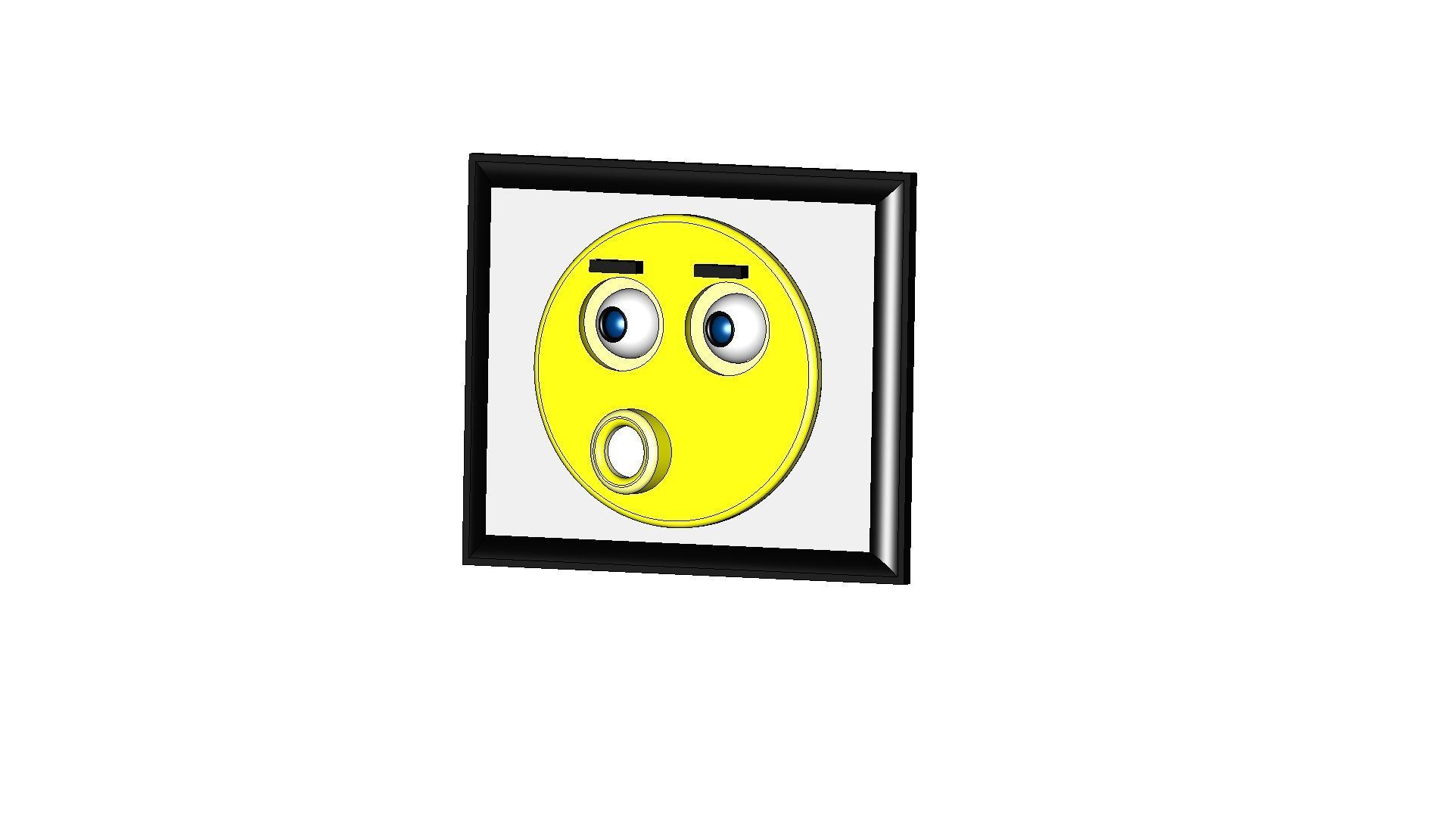 Emoji Wall Art OH-Yeah 3D model 3D printable | CGTrader