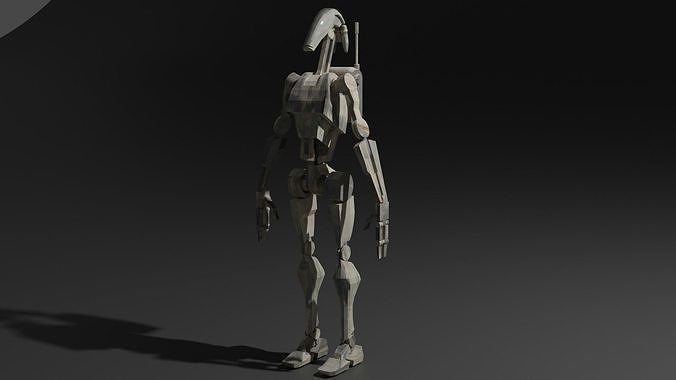 3D model Battle Droid Low-poly 3D model VR / AR / low-poly | CGTrader