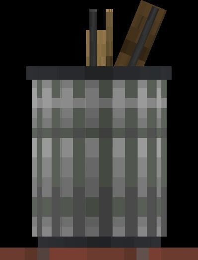 Minecraft - Rubbish bin 3D model 3D model | CGTrader