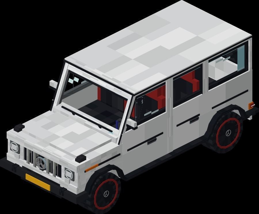 Minecraft - Mercedes benz G63 3D model 3D model | CGTrader