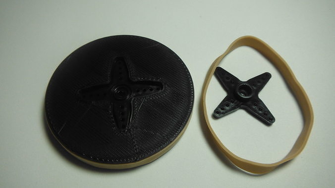 Servo Wheel Four Pole 3D model 3D printable | CGTrader