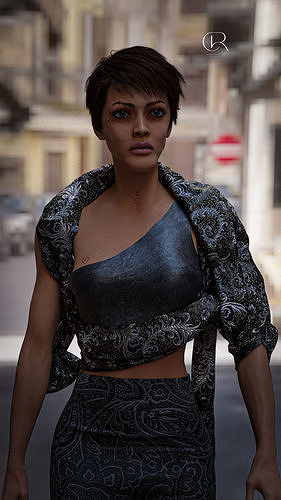 3D model Female clothes set VR / AR / low-poly | CGTrader