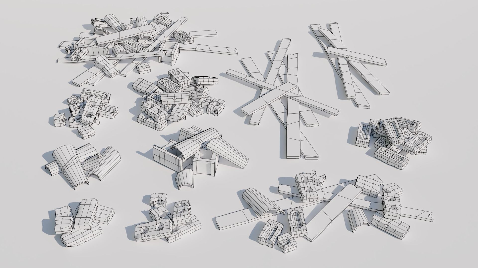 3D model Debris piles Low-Poly 3d models VR / AR / low-poly | CGTrader