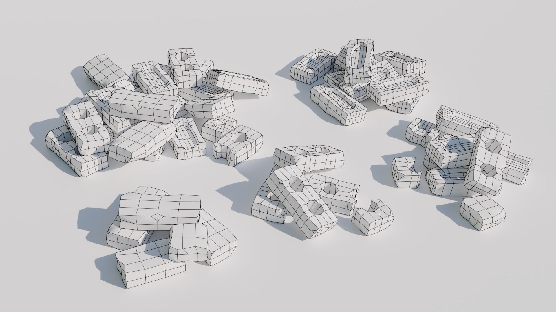 3D model Debris piles Low-Poly 3d models VR / AR / low-poly | CGTrader