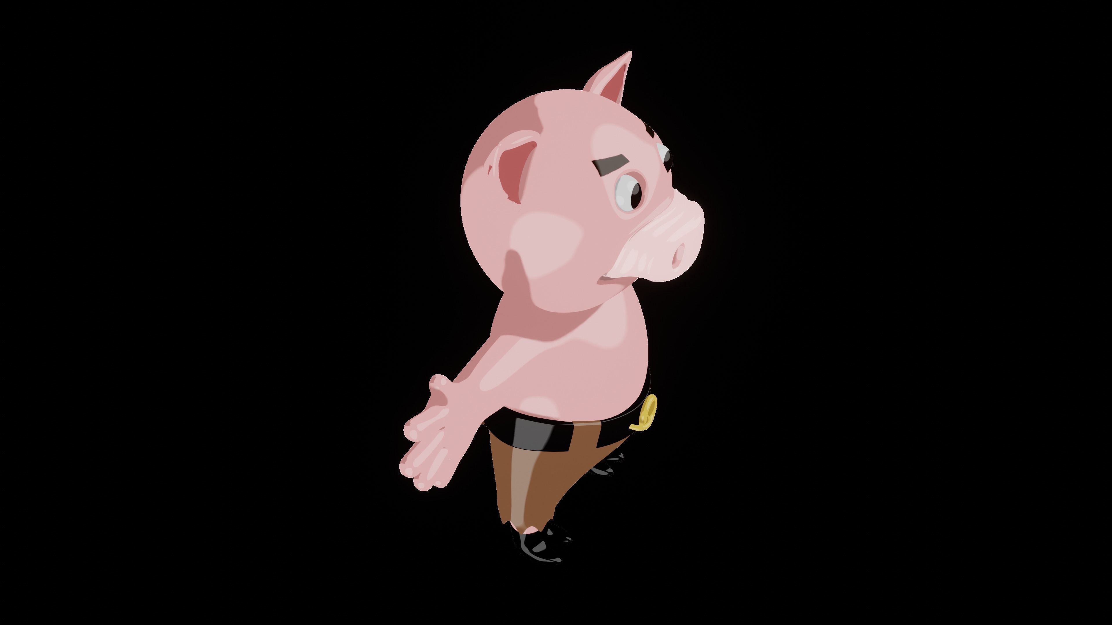 3D model Boxer Pig VR / AR / low-poly | CGTrader