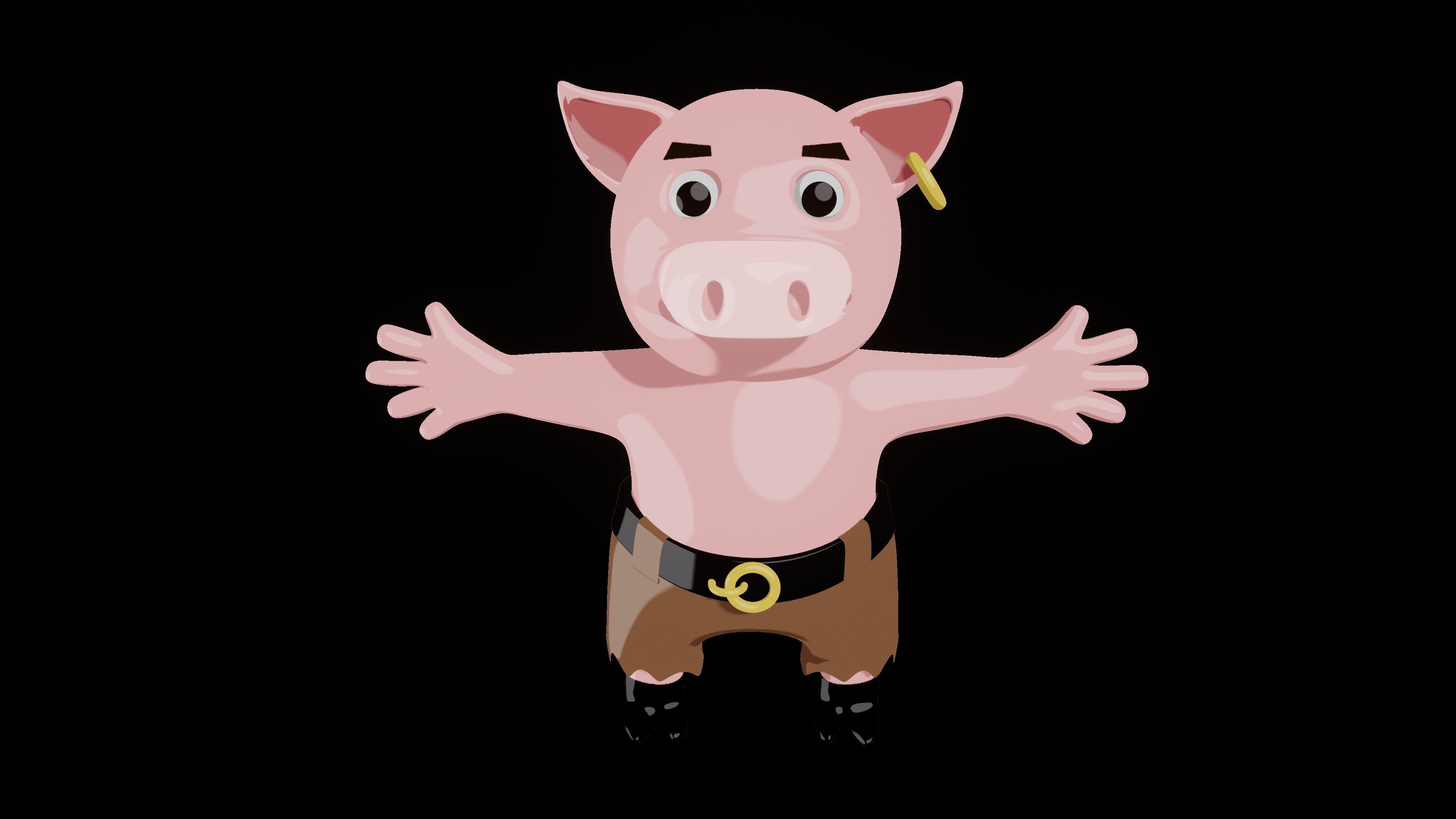 3D model Boxer Pig VR / AR / low-poly | CGTrader