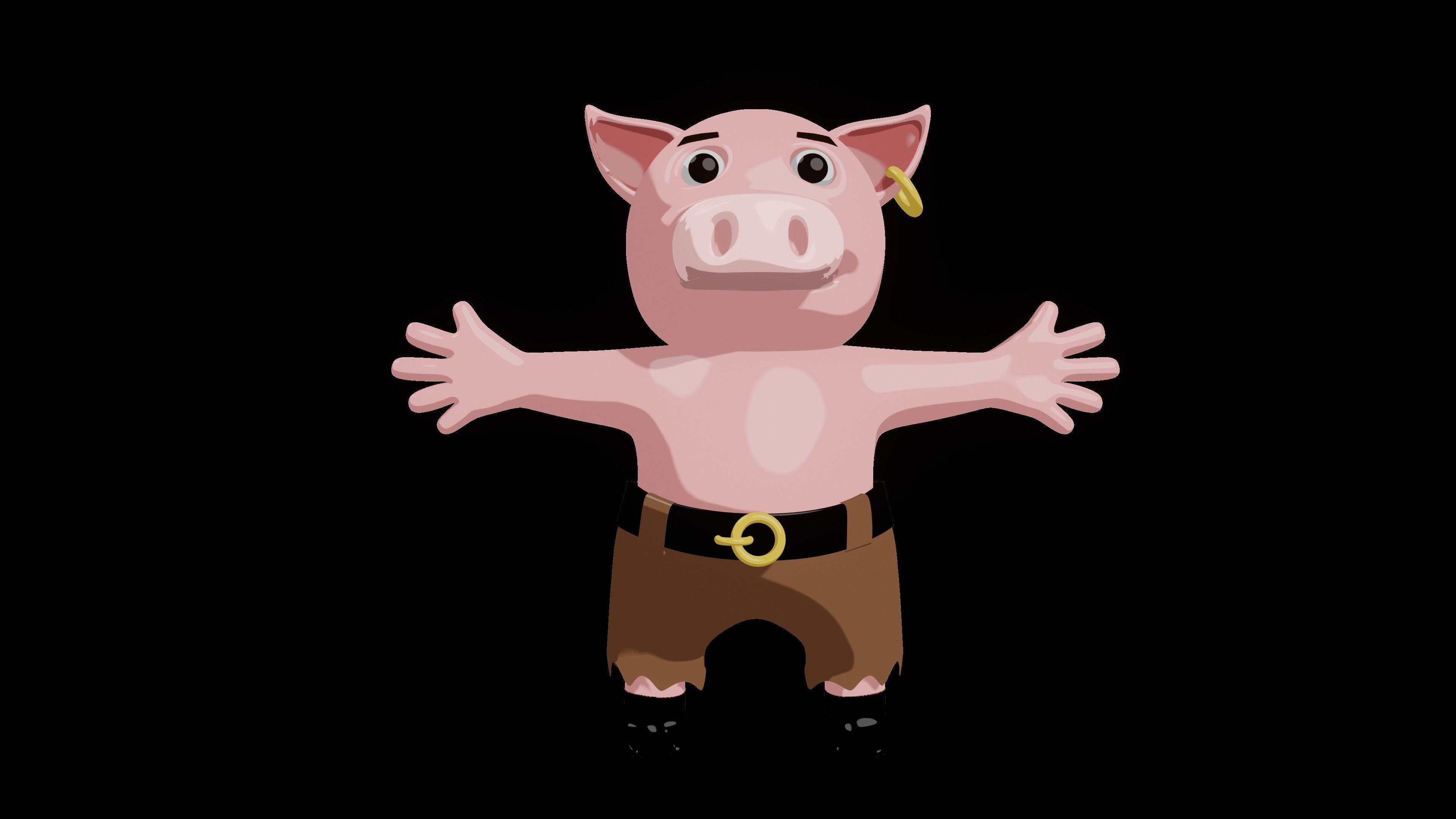 3D model Boxer Pig VR / AR / low-poly | CGTrader