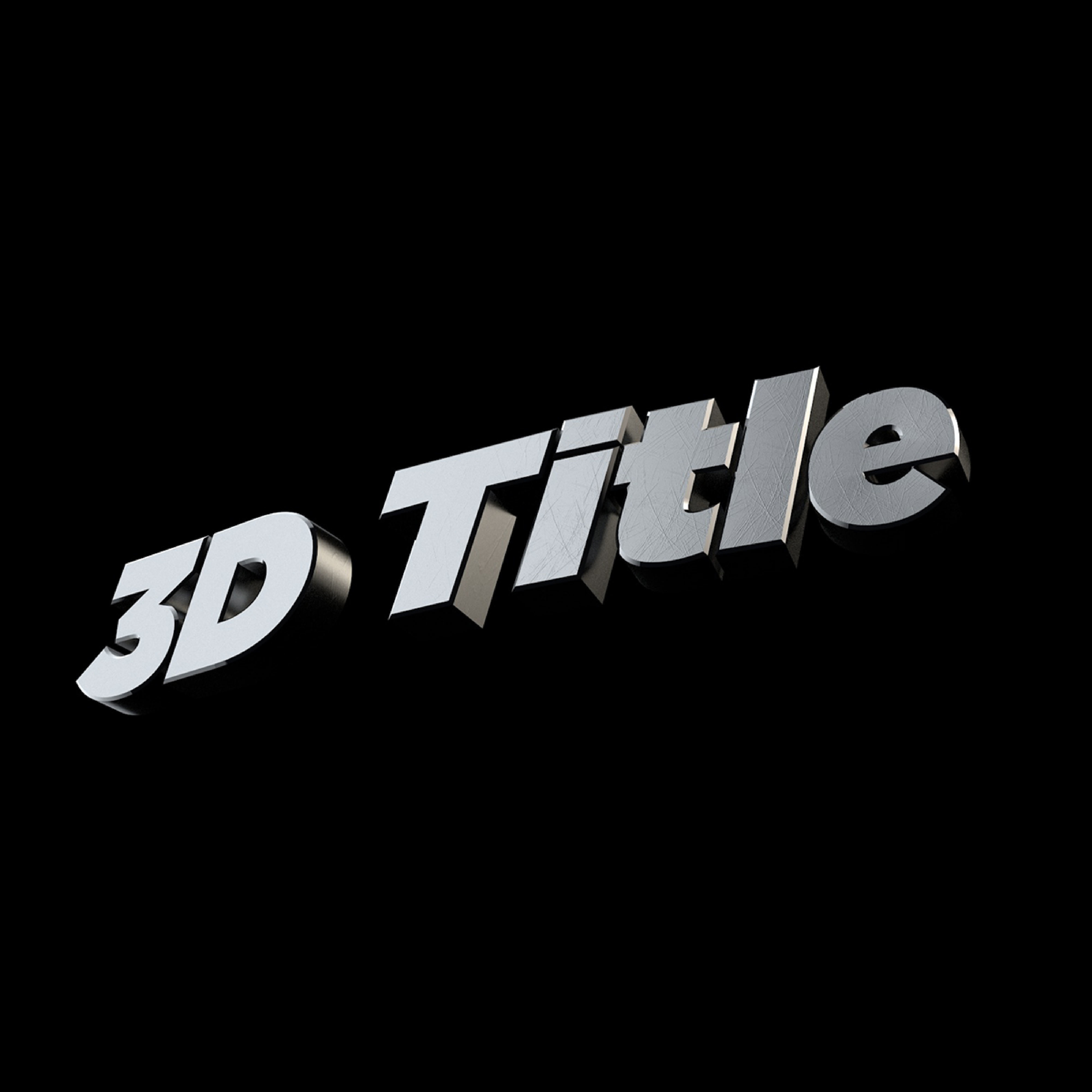 3D Title 3D model | CGTrader