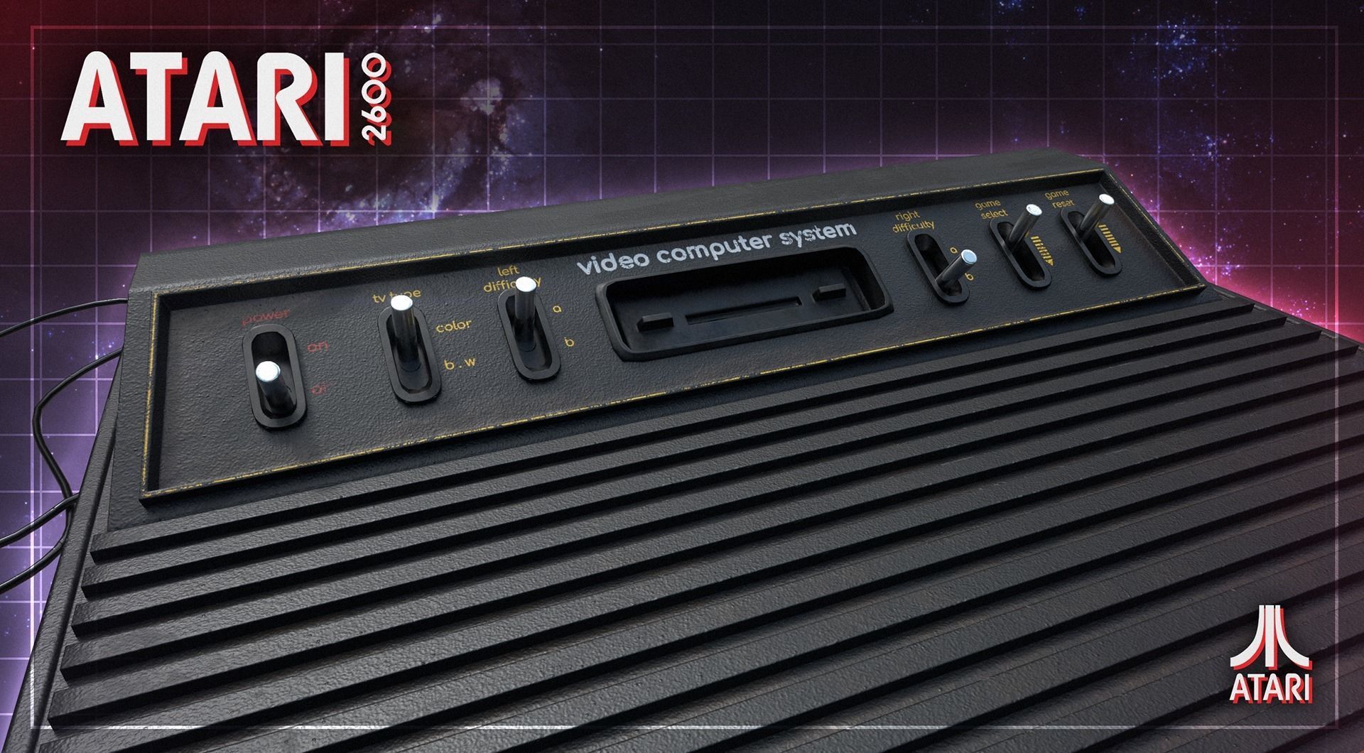 Video Game Retro - Atari 2600 3D model | CGTrader