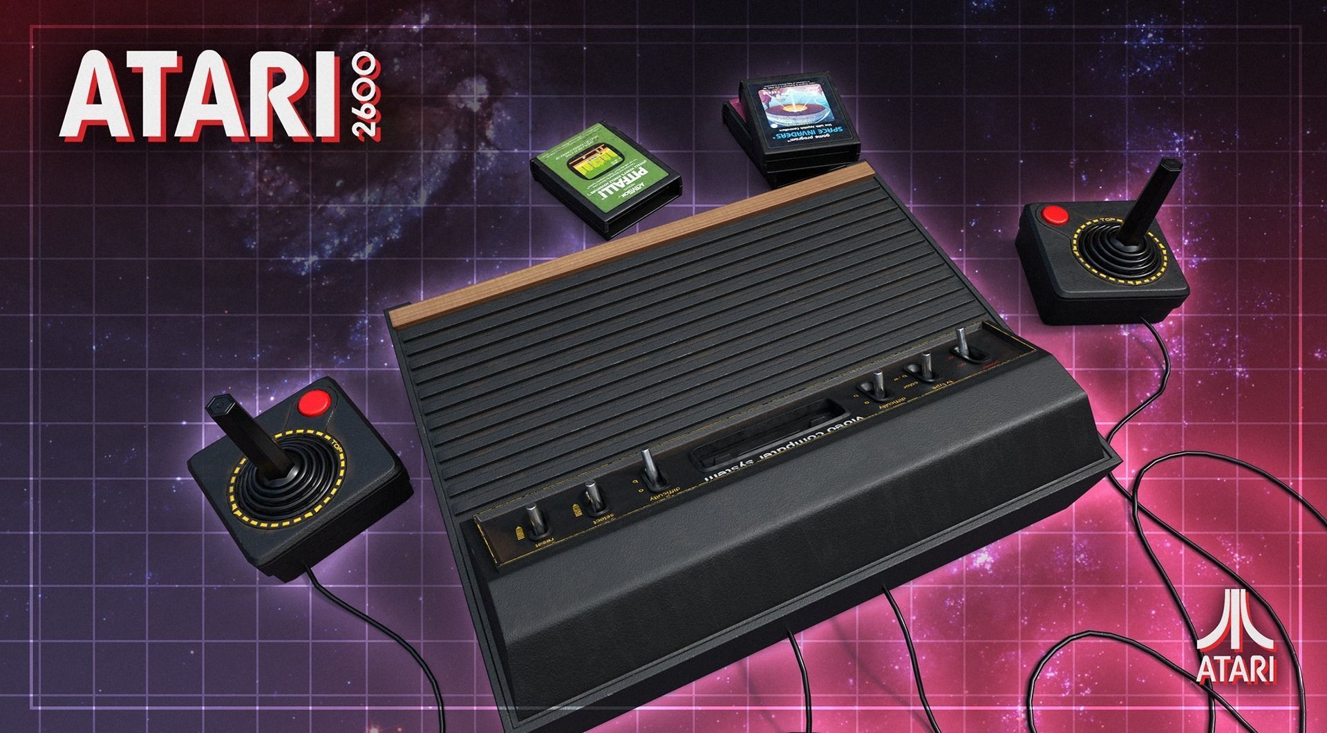 Video Game Retro - Atari 2600 3D model | CGTrader