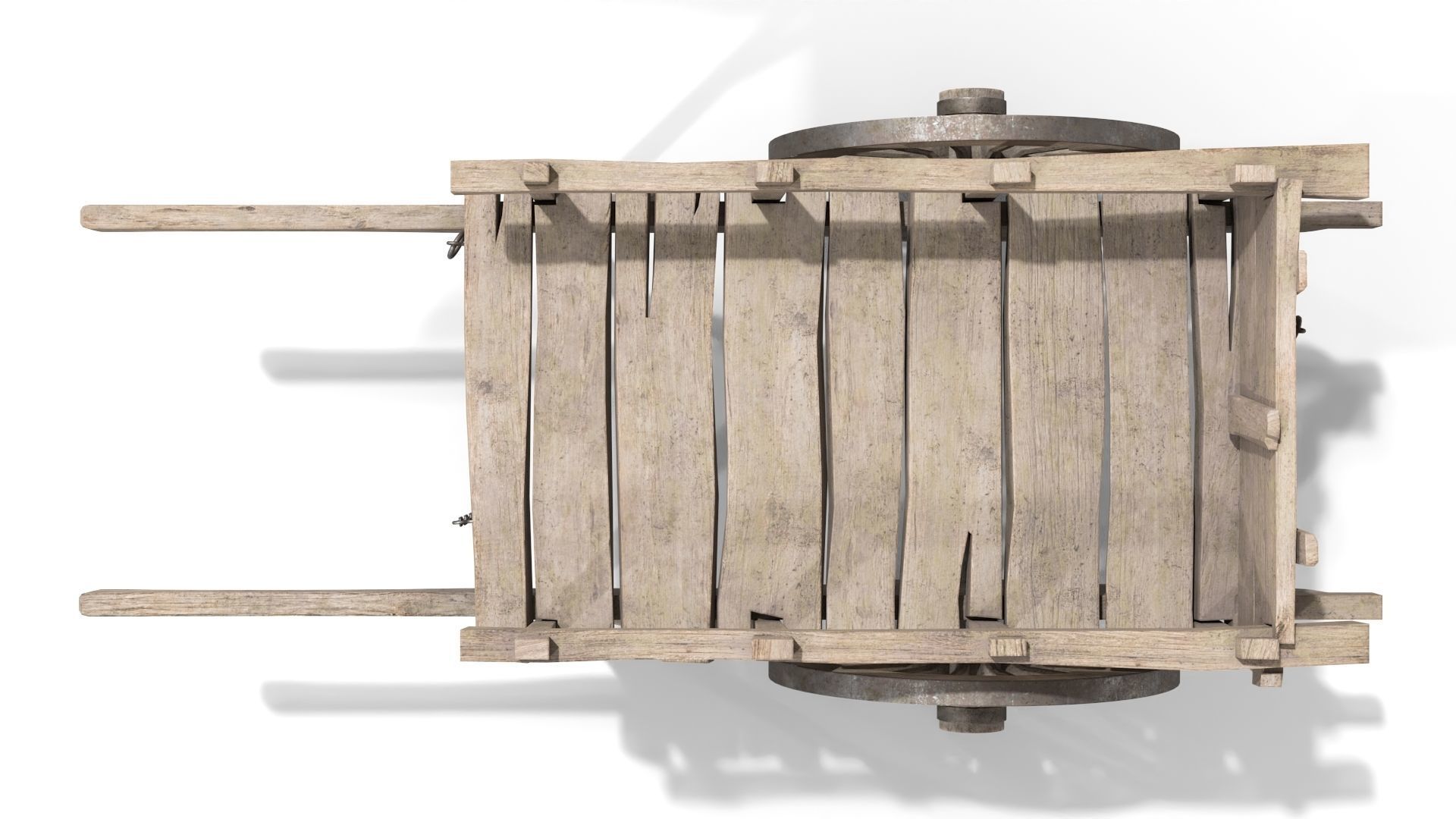 3D model Wooden Trader Cart VR / AR / low-poly | CGTrader