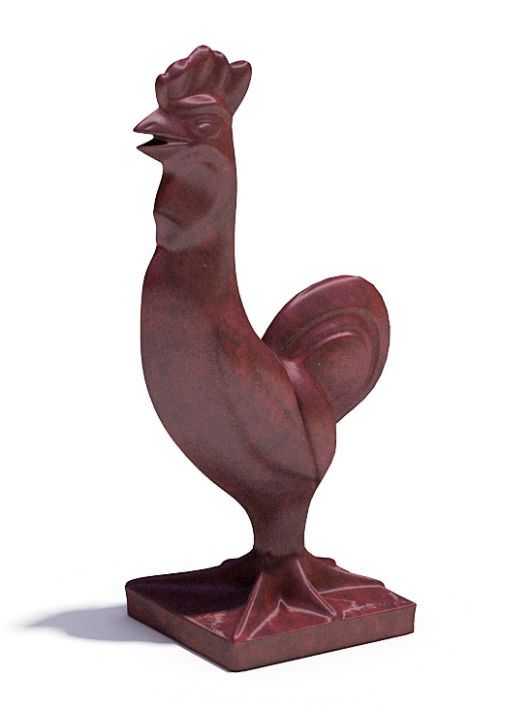 Small Rooster Statue 3D model | CGTrader