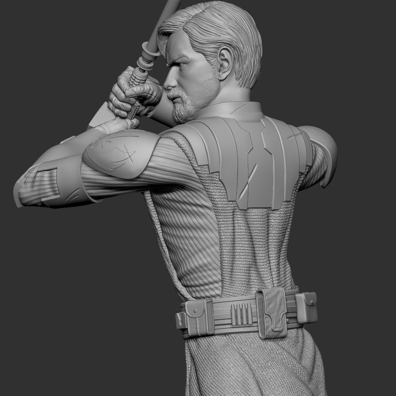Obi Wan Kenobi Clone Wars 3D model 3D printable | CGTrader