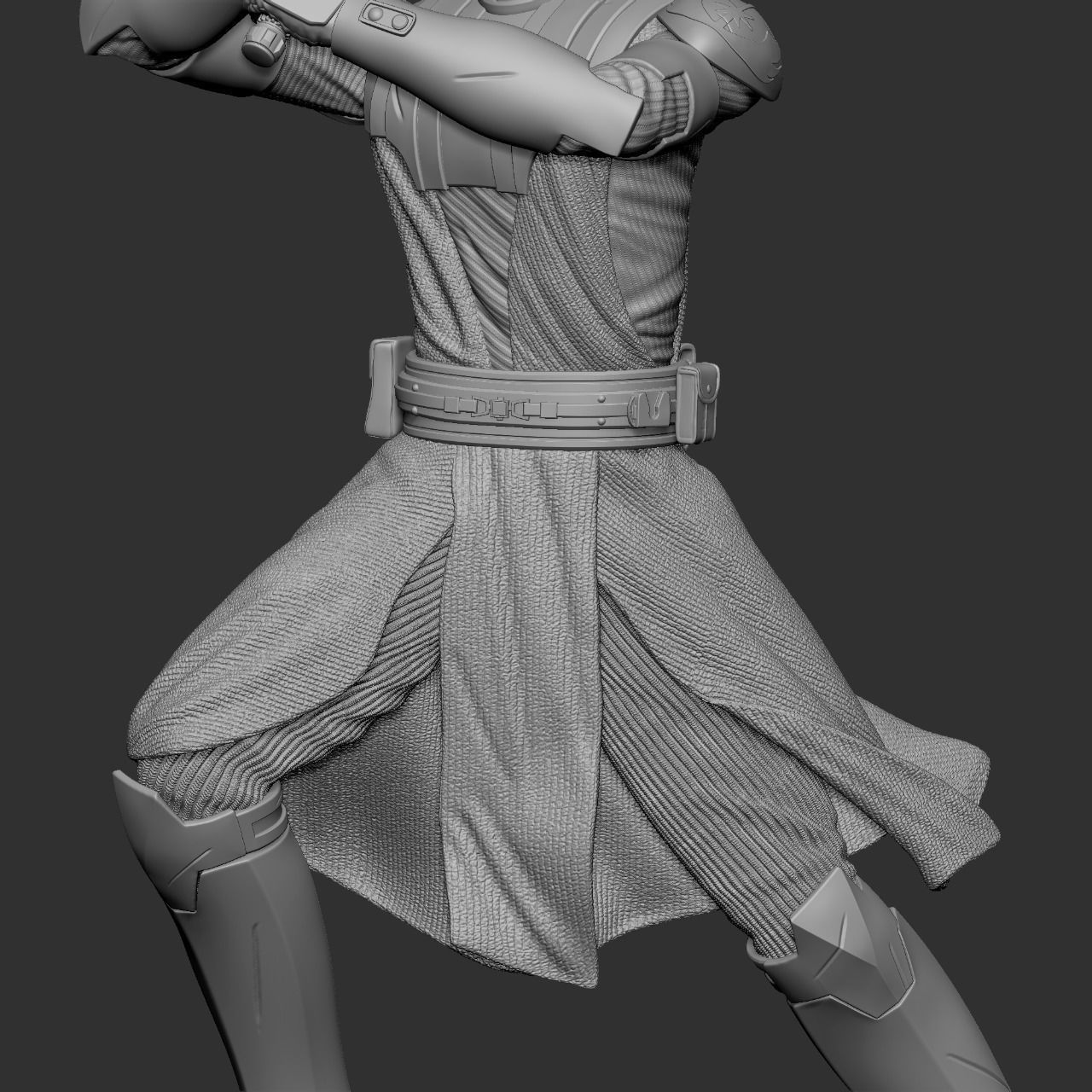 Obi Wan Kenobi Clone Wars 3D model 3D printable | CGTrader