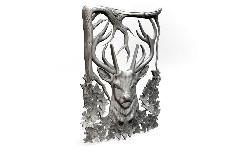 Deer CNC 3D model 3D printable | CGTrader