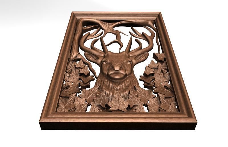 Deer CNC 3D model 3D printable | CGTrader