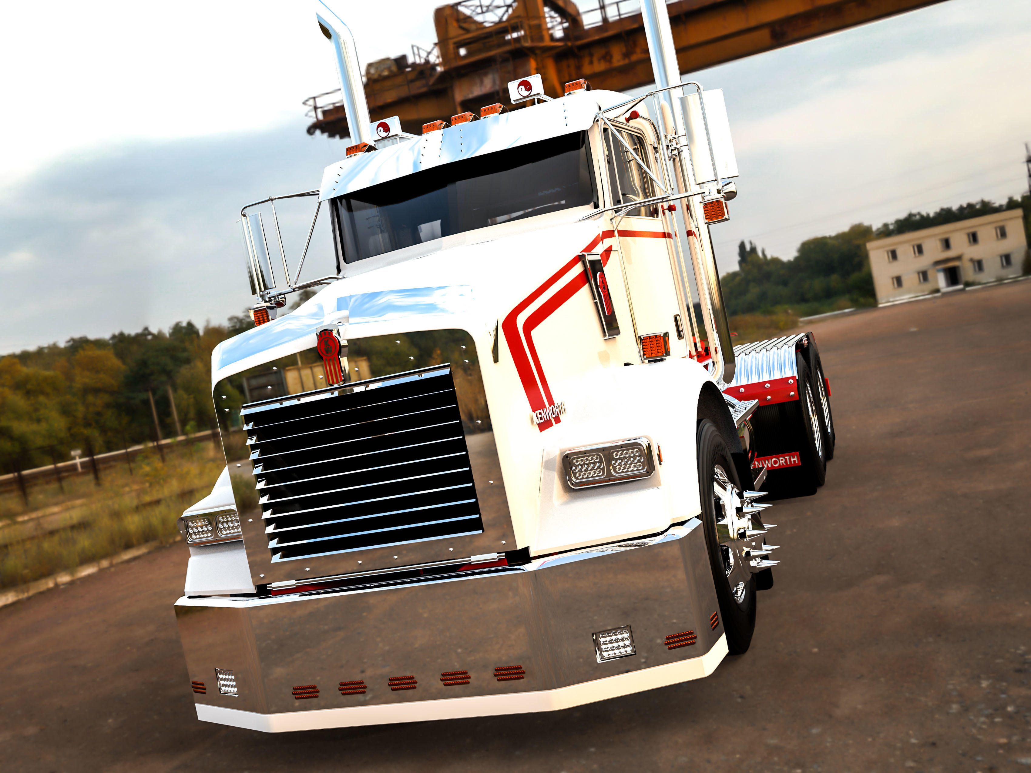 Kenworth T800 1992 Custom 3D model | CGTrader