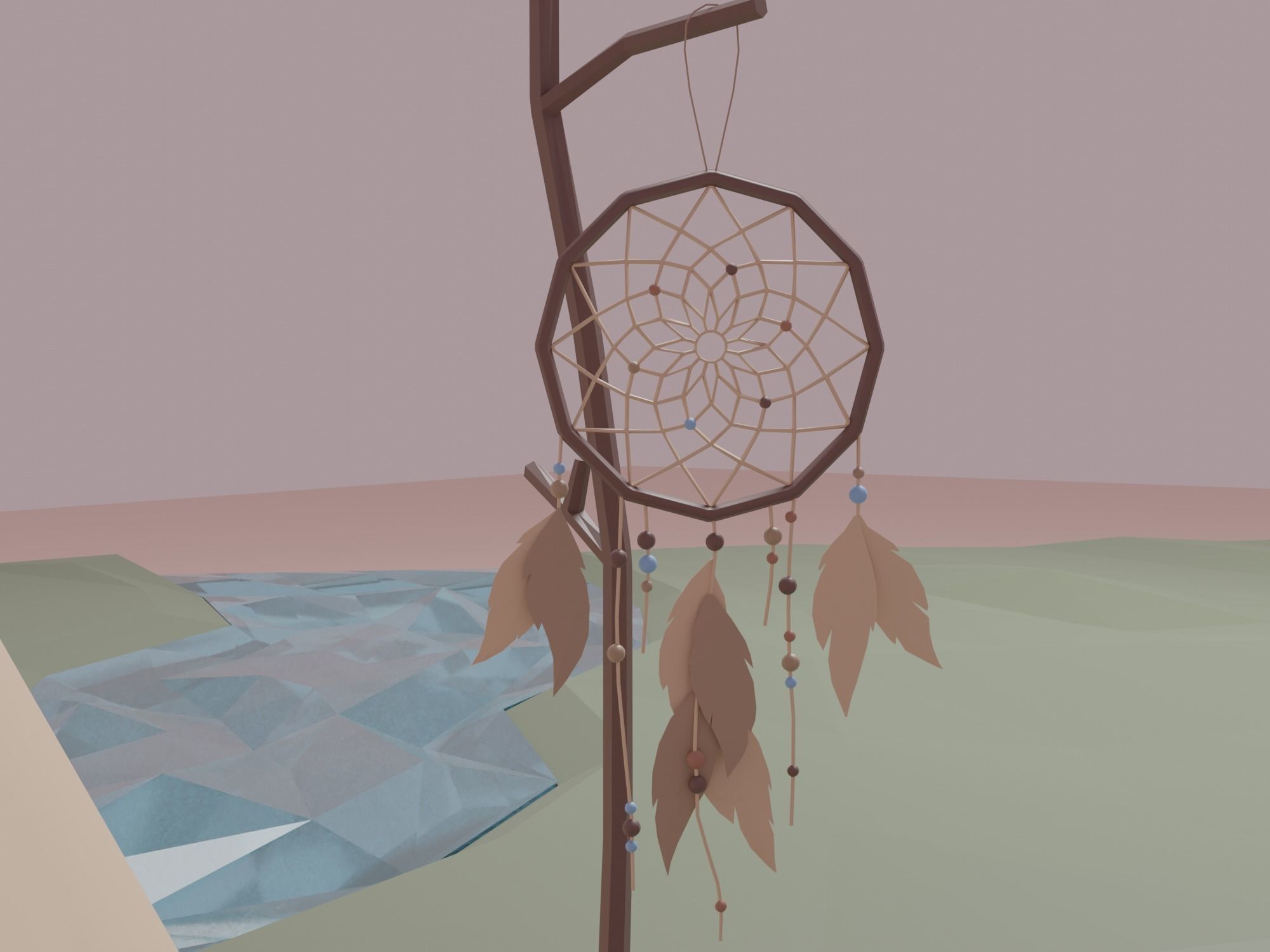 3D model Native American village VR / AR / low-poly | CGTrader