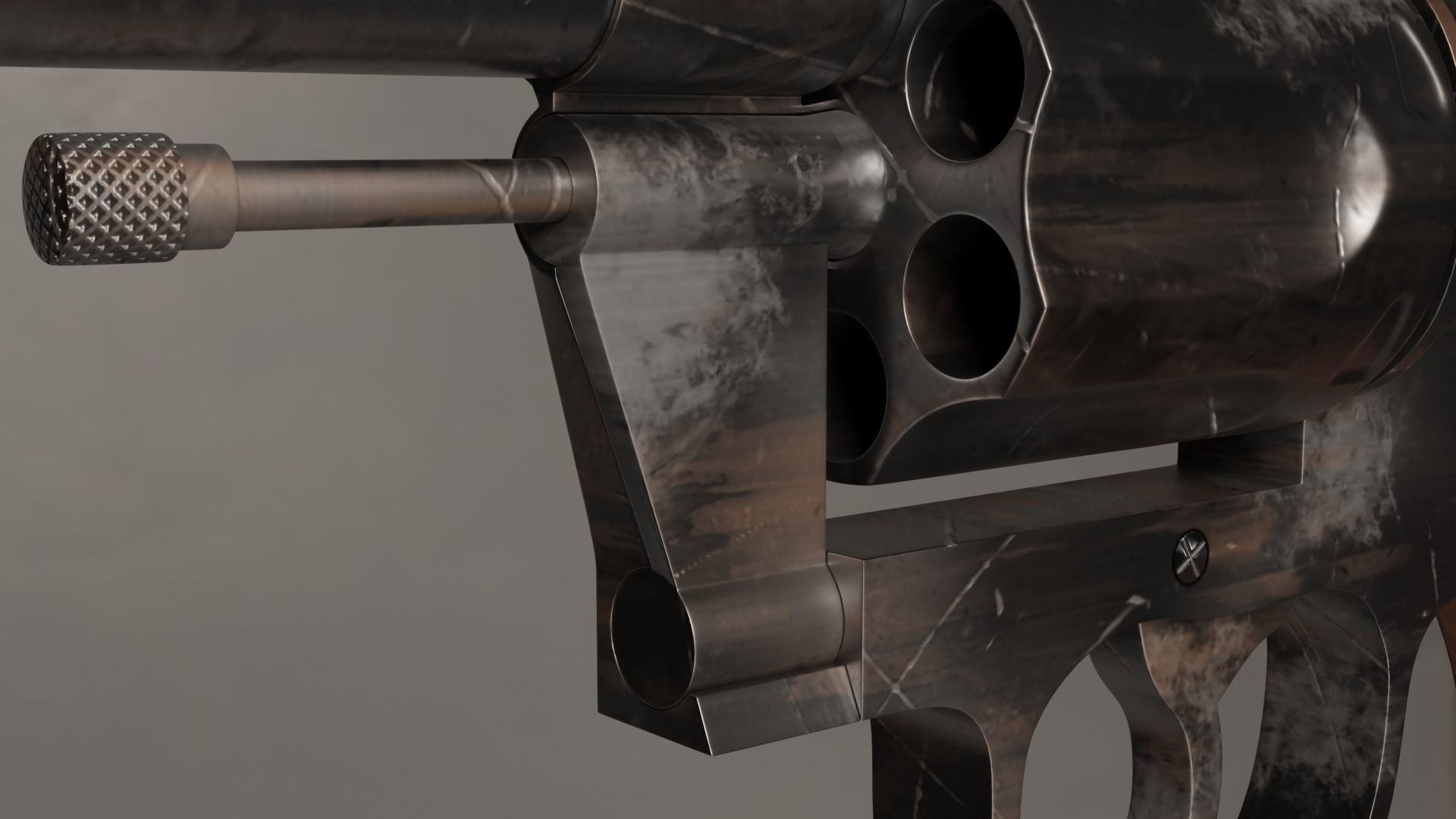 Revolver Gun 3D model | CGTrader
