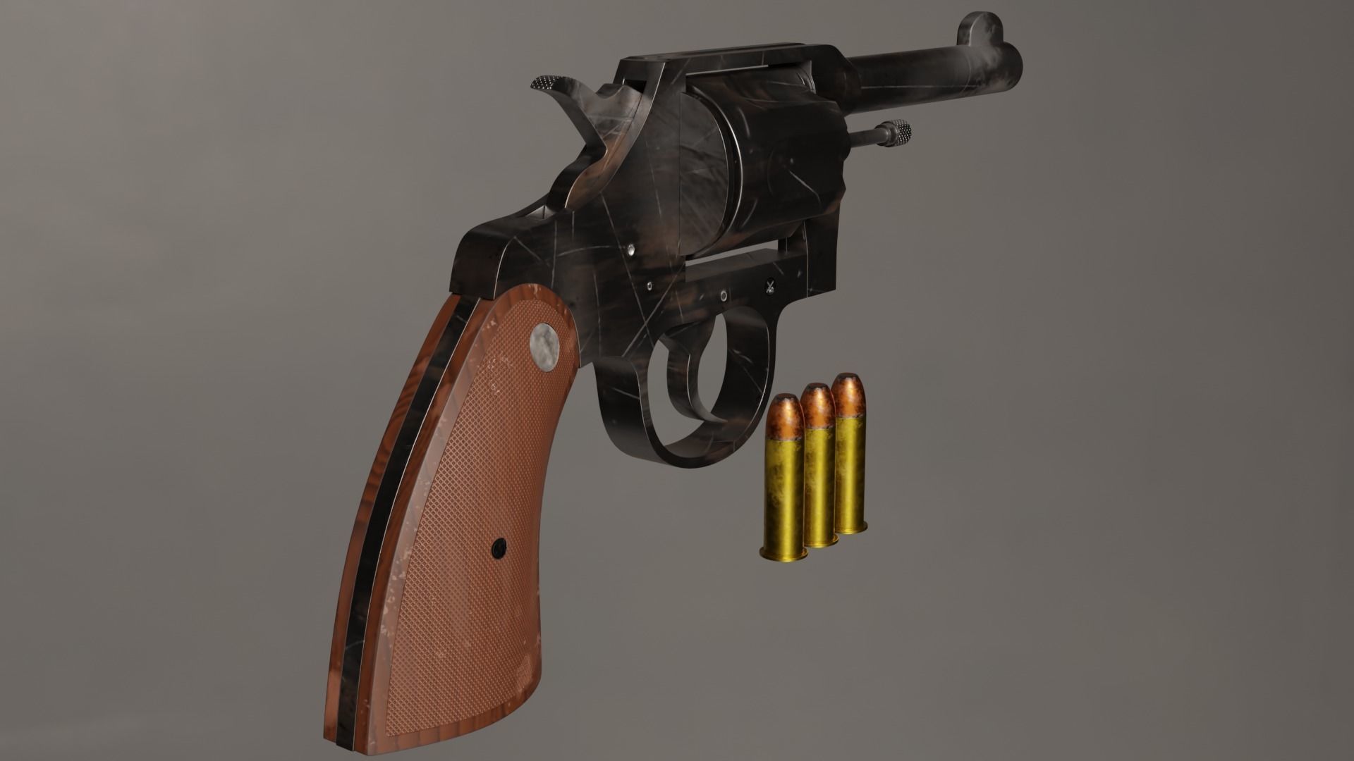 Revolver Gun 3D model | CGTrader