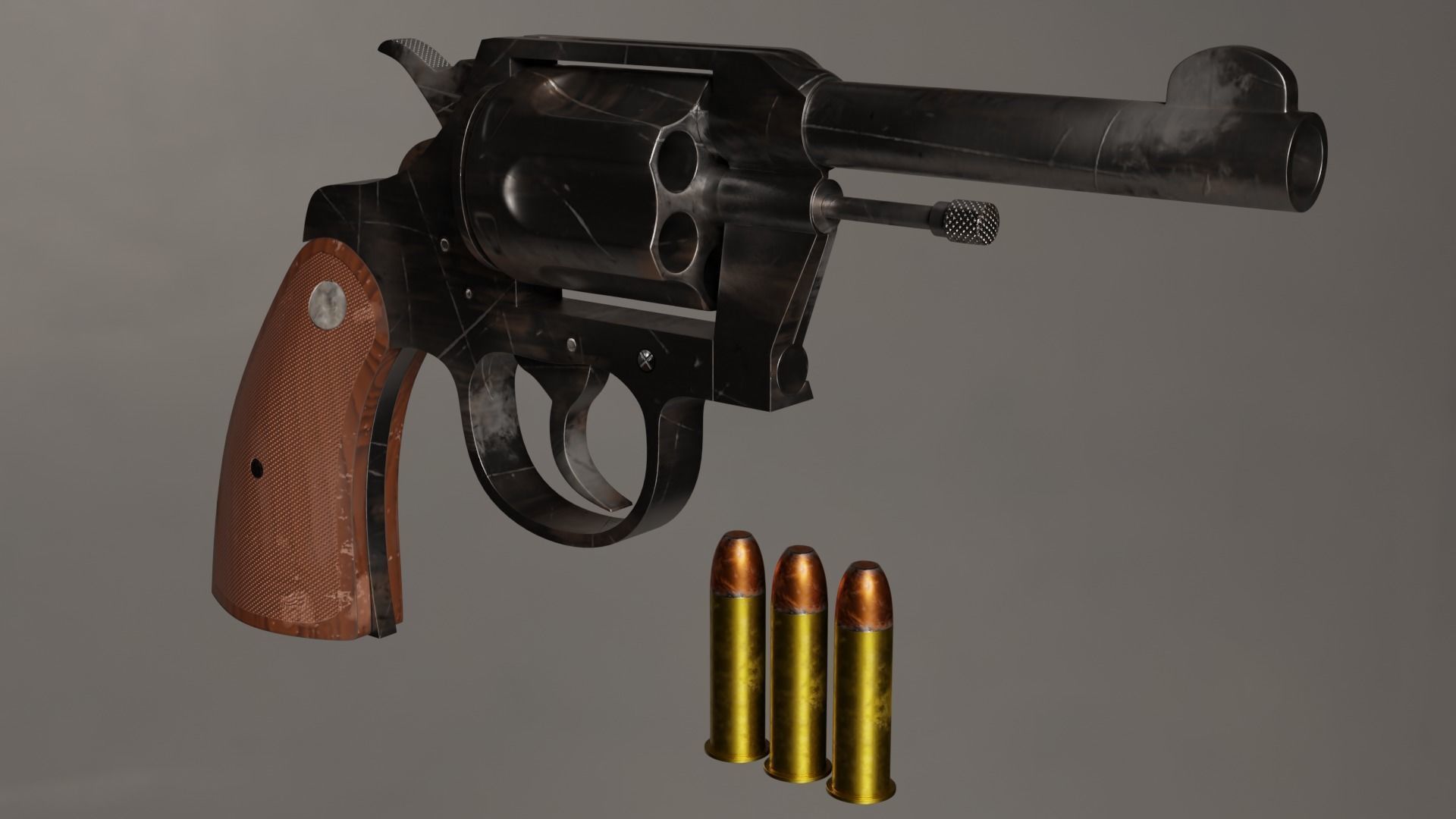 Revolver Gun 3D model | CGTrader