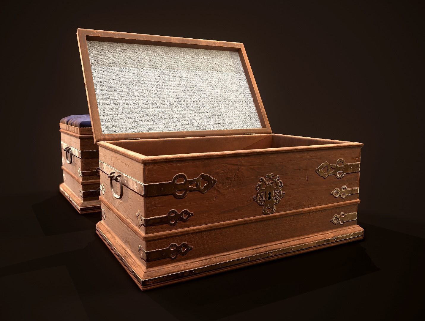 3D model Chest Vintage Box VR / AR / low-poly | CGTrader