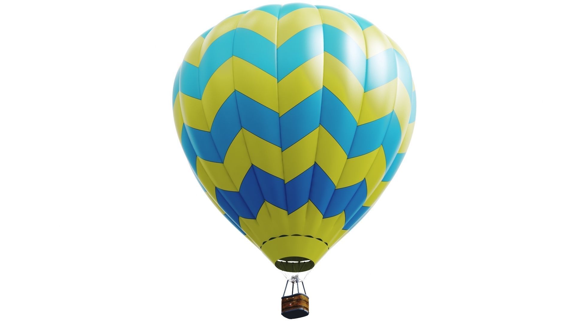 Hot air balloon model 3D model | CGTrader