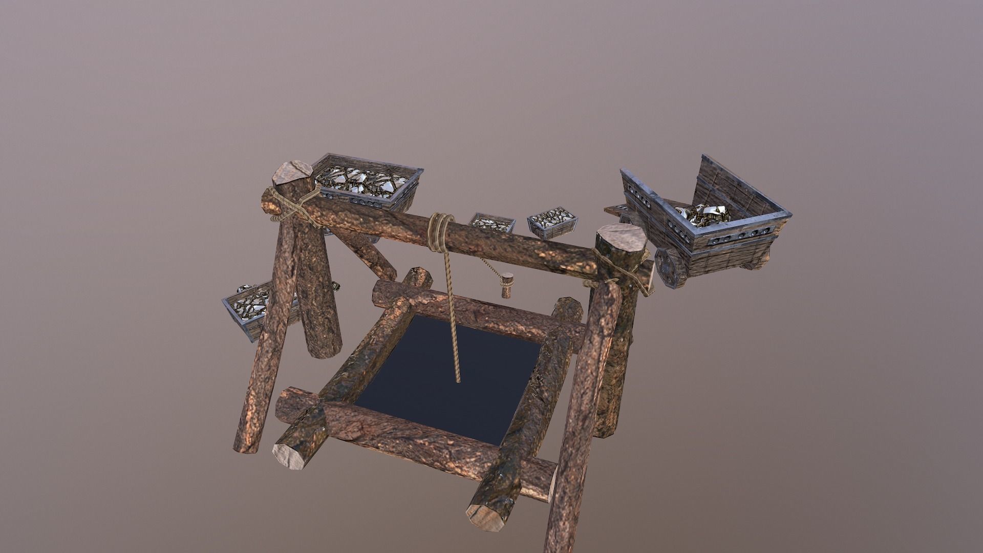 3D model Gold Mine Level 1 VR / AR / low-poly | CGTrader